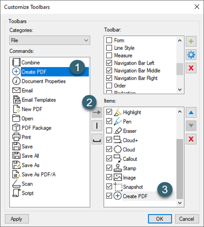 Create Custom Toolbars in Bluebeam Revu